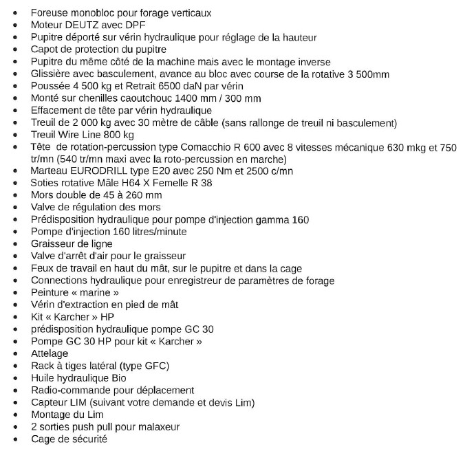 foreuse occasion monobloc comacchio geob 405